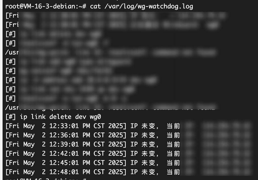 当IP地址变化自动重新连接wireguard解决办法 - 折腾笔记